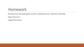 LIfe in a Medieval Town and Craftsman.pptx