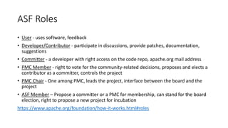 Life in Apache Software Foundation | PPT