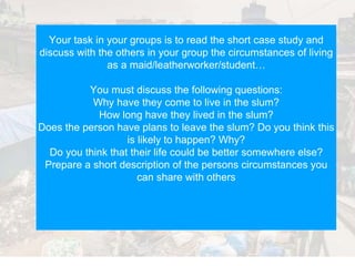 Life in a slum | PPTX