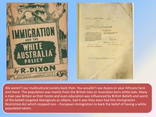 Life In Australia Then And Now. | PPTX | Politics