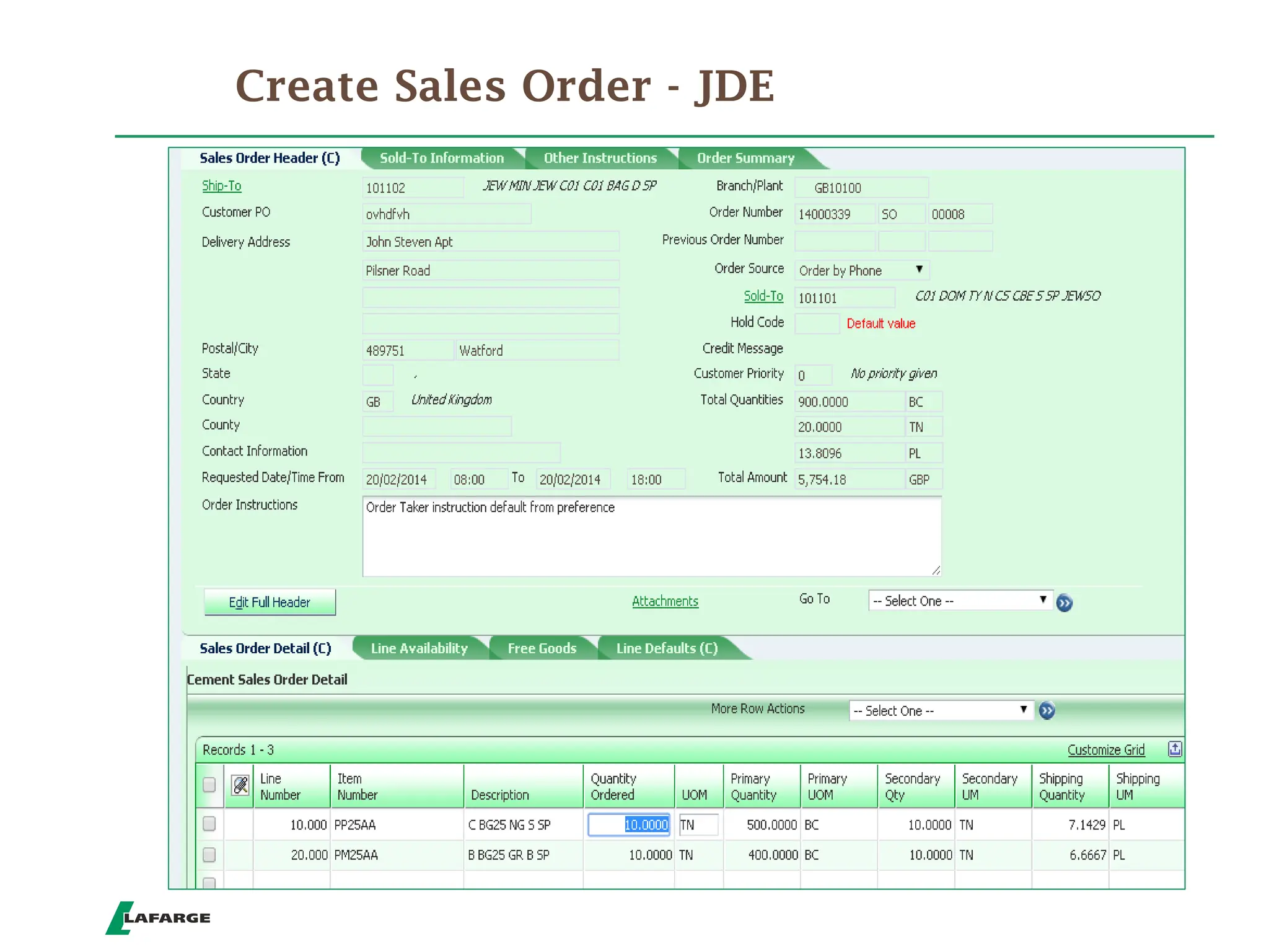 LIFE in Cement Order-to-Cash Process Workflow | PPTX