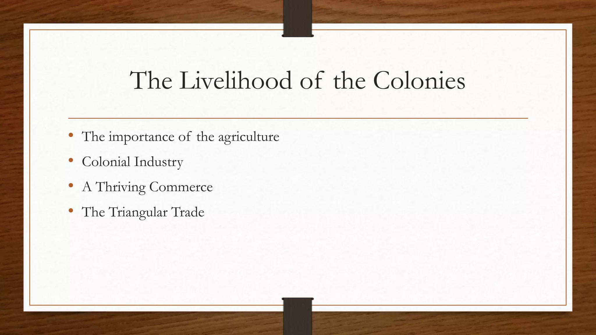 Life in colonial america | PPT