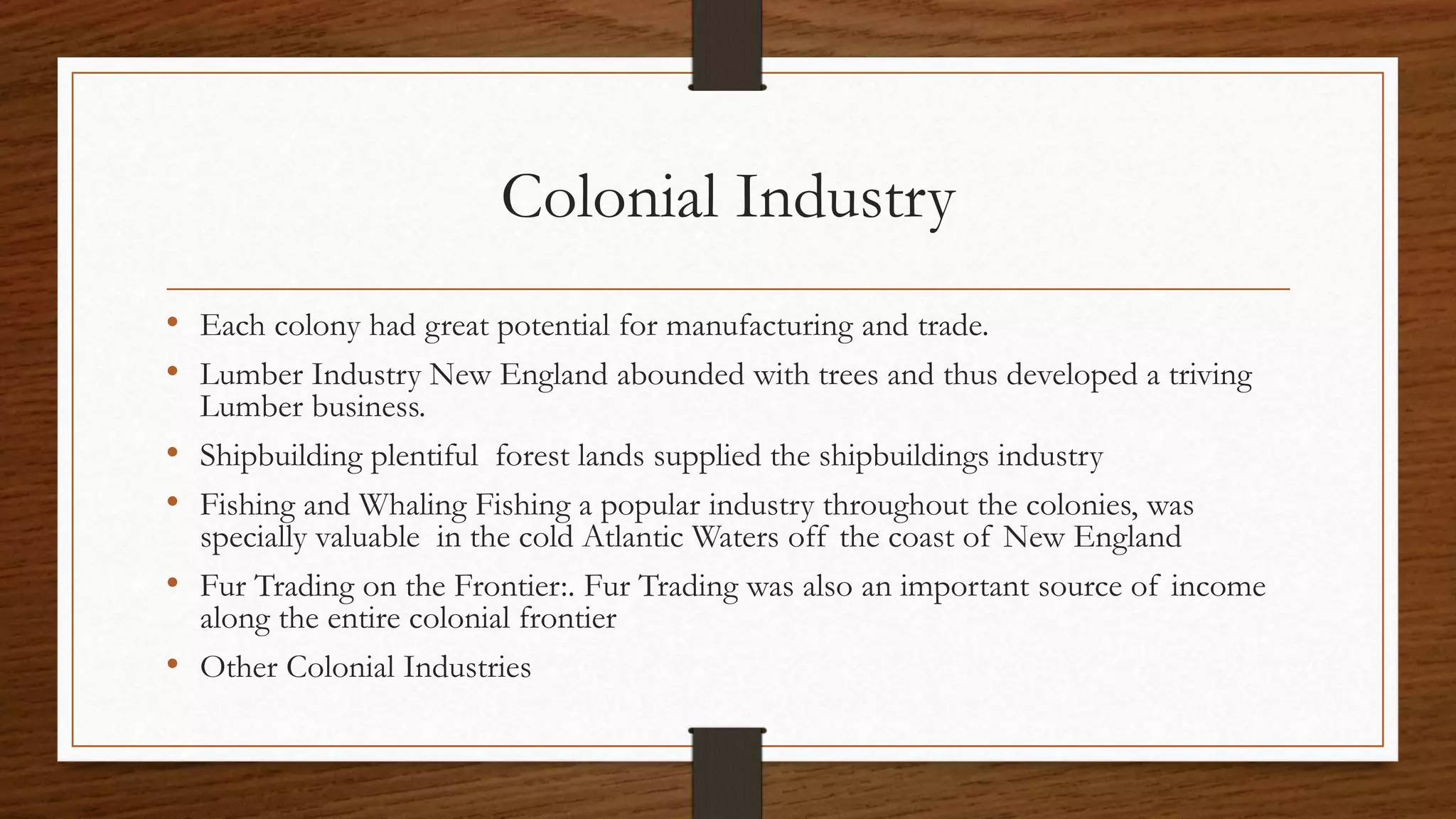 Life in colonial america | PPT