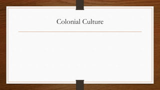 Life in colonial america | PPT