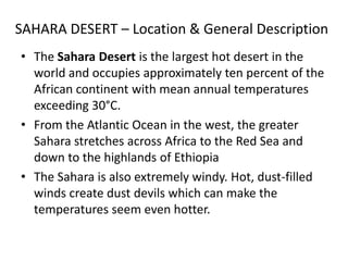 Life in deserts | PPTX | Geography | Science