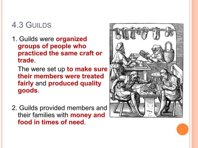 Life in medieval towns guided rdg notes | PPT