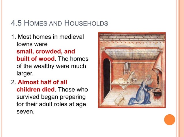 Life in medieval towns guided rdg notes | PPT