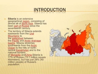 Life in siberia | PPTX | Geography | Science