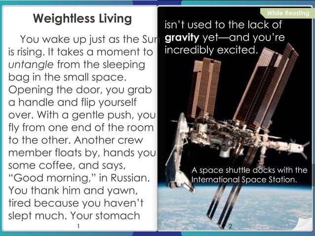 LIFE IN SPACE. a short story to tell to children | PDF | Space and ...