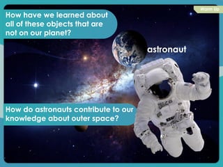 LIFE IN SPACE. a short story to tell to children | PDF | Space and ...