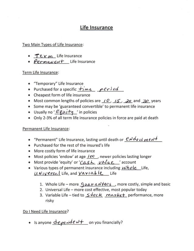 Life Insurance | PDF