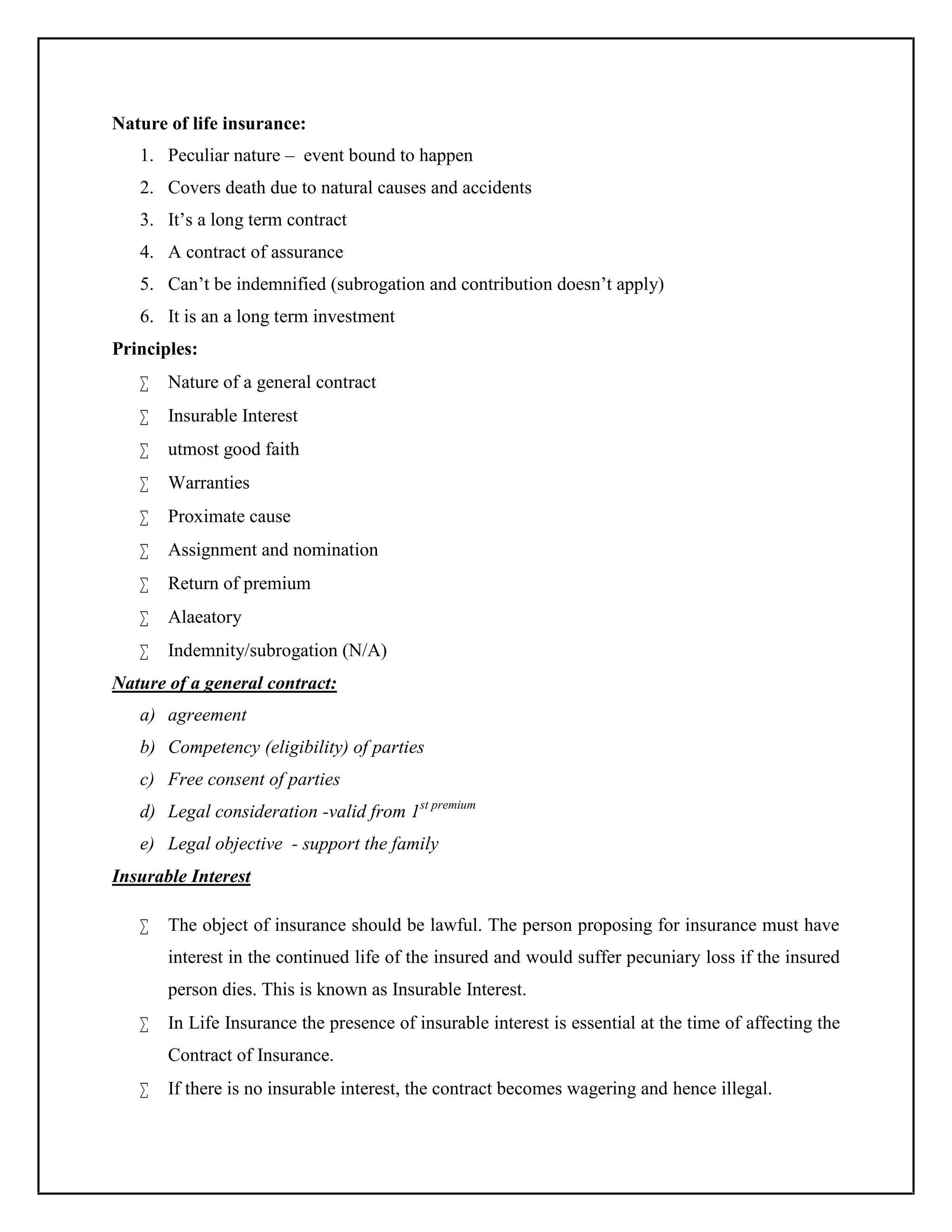 Life insurance and its types | PDF