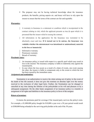 Life insurance and its types | PDF