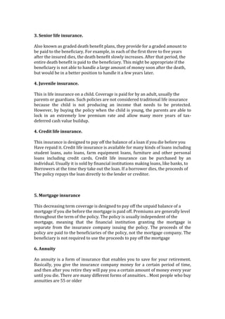 Life insurance | PDF