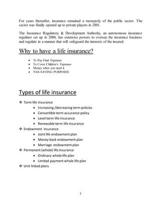 Life insurance | DOCX