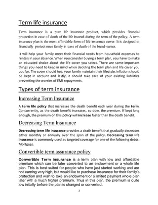Life insurance | DOCX