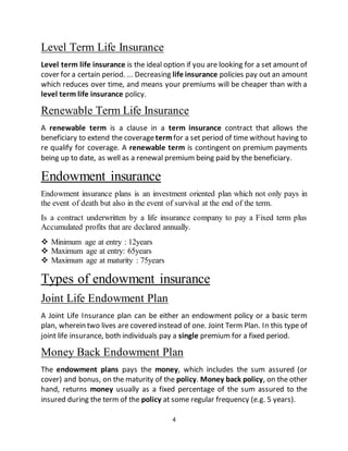 Life insurance | DOCX