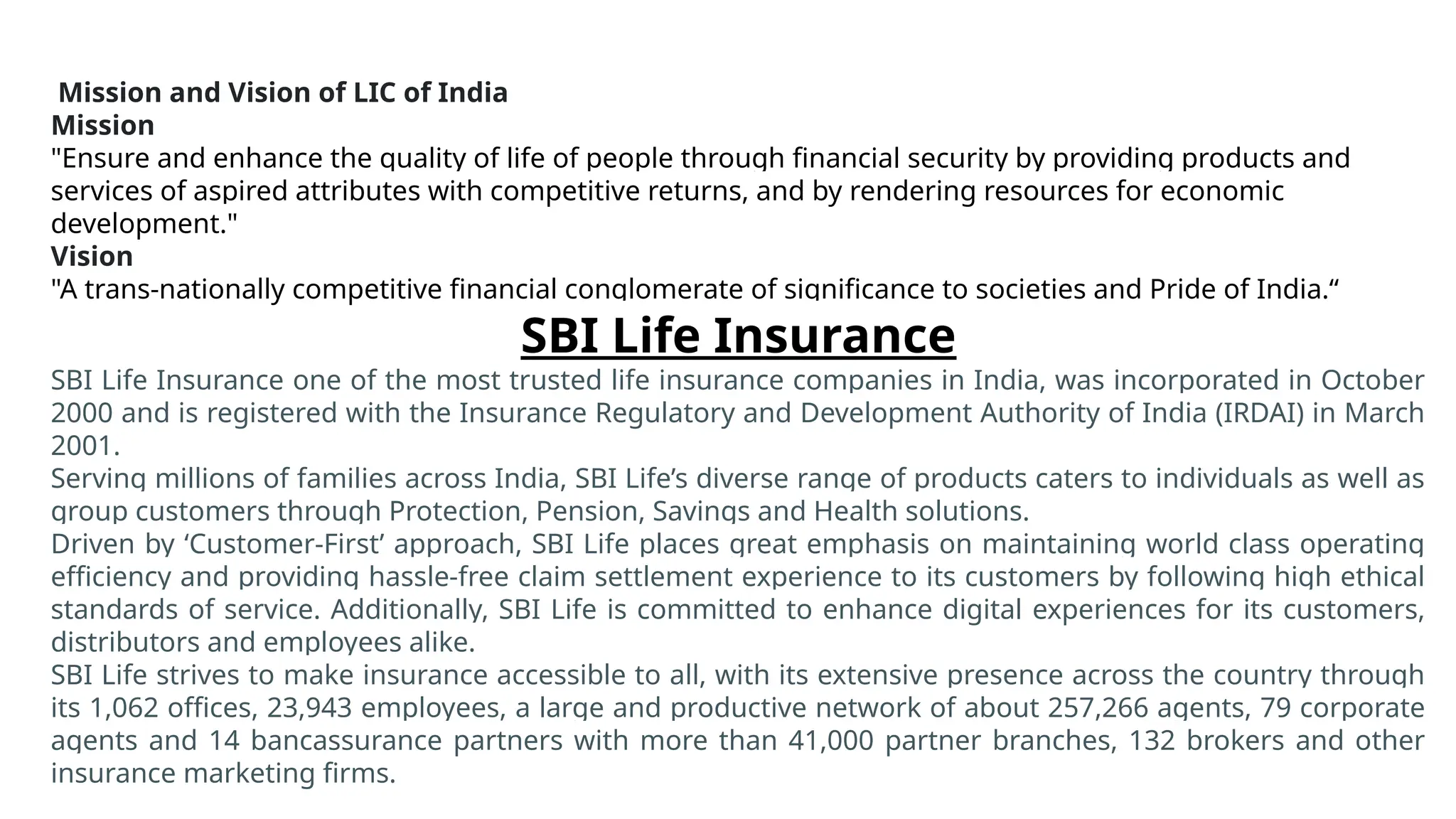 Life Insurance Company ration analysis . | PPTX