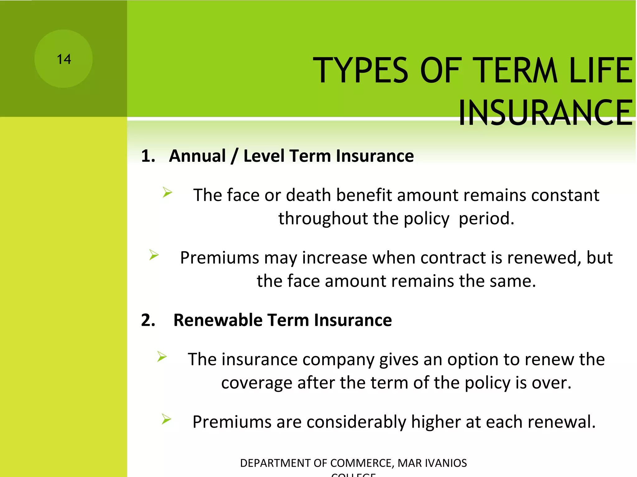 Life Insurance- A Case Study | PPT