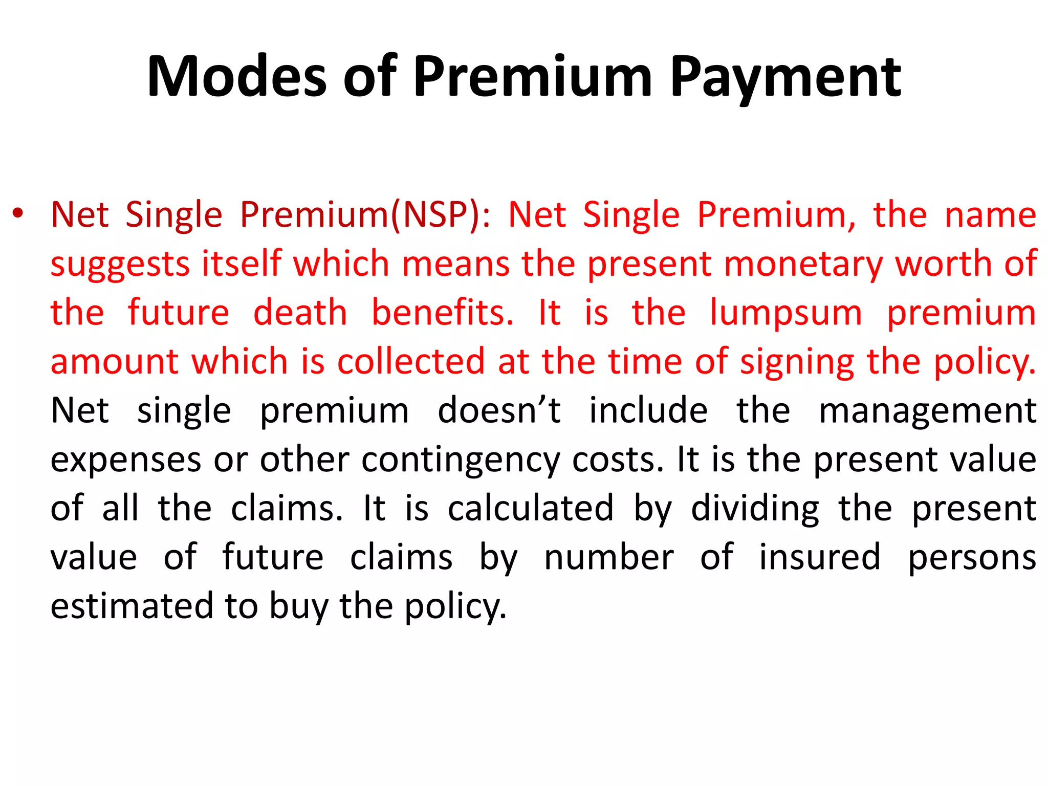 LiFe InsUraNcE anD iTs ProDucTs aNd PreMiuM PayMenT | PPTX
