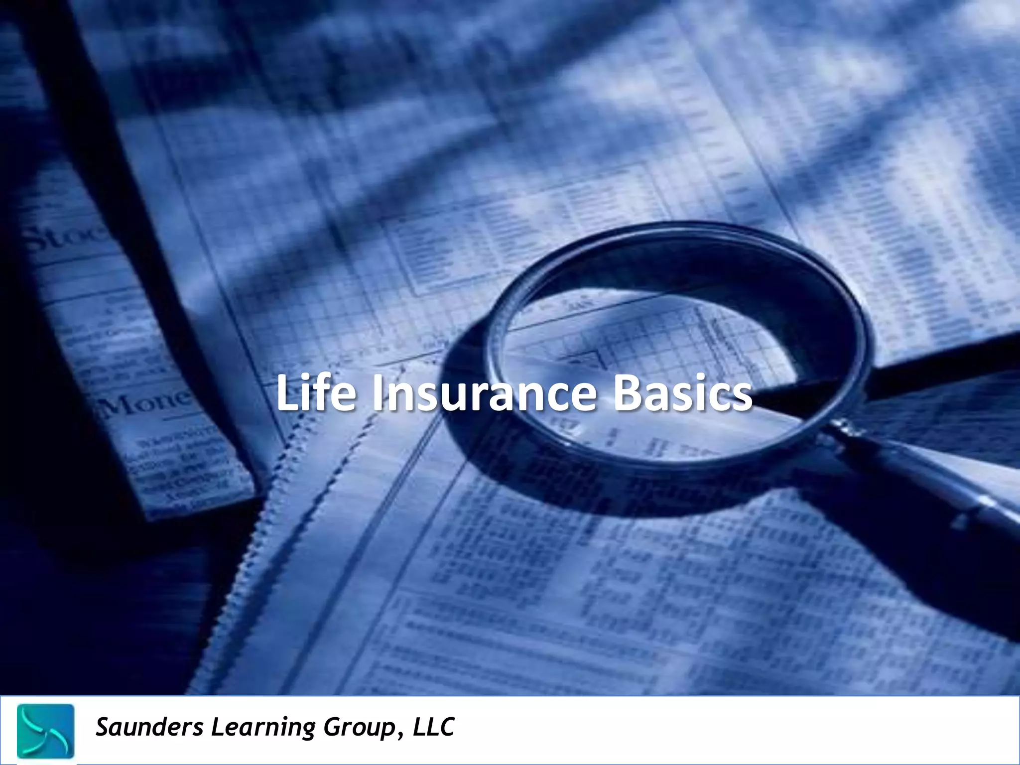 Life insurance basics | PPTX