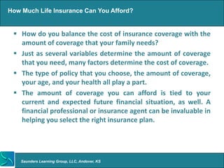 Life insurance basics | PPTX