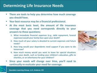 Life insurance basics | PPTX