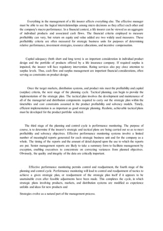 Life insurance company and management | DOCX