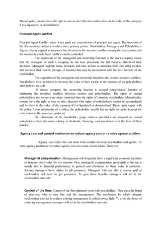 Life insurance company and management | DOCX