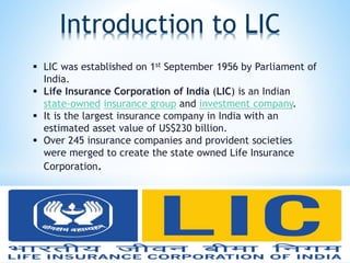 Life insurance corporation ppt(1) | PPTX