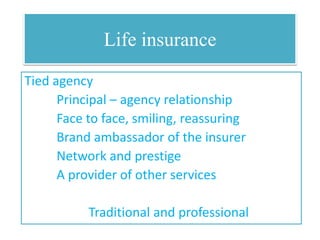 Life insurance Distribution Channel | PPTX