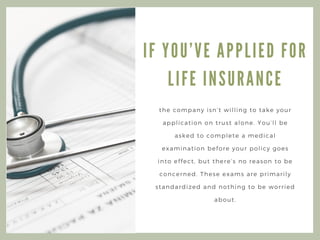 Life Insurance Medical Exams: What to Expect | PDF