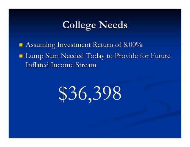 Life Insurance Needs Analysis | PDF