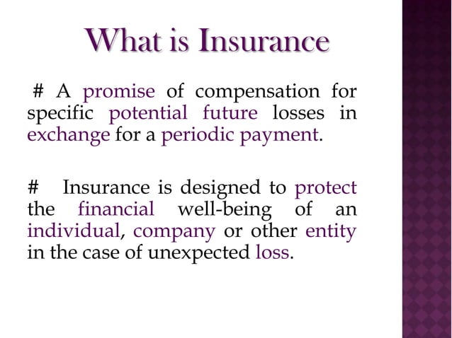 Life insurance ppt | PPTX