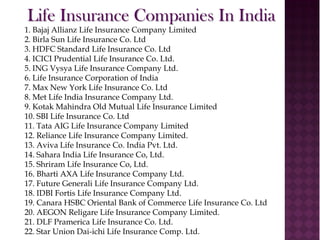 Life insurance ppt | PPTX