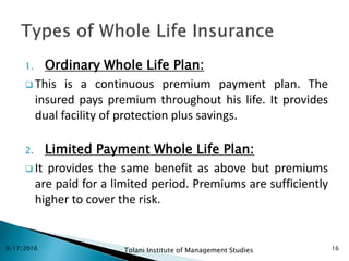 Lifeinsuranceppt [LIC] | PPTX