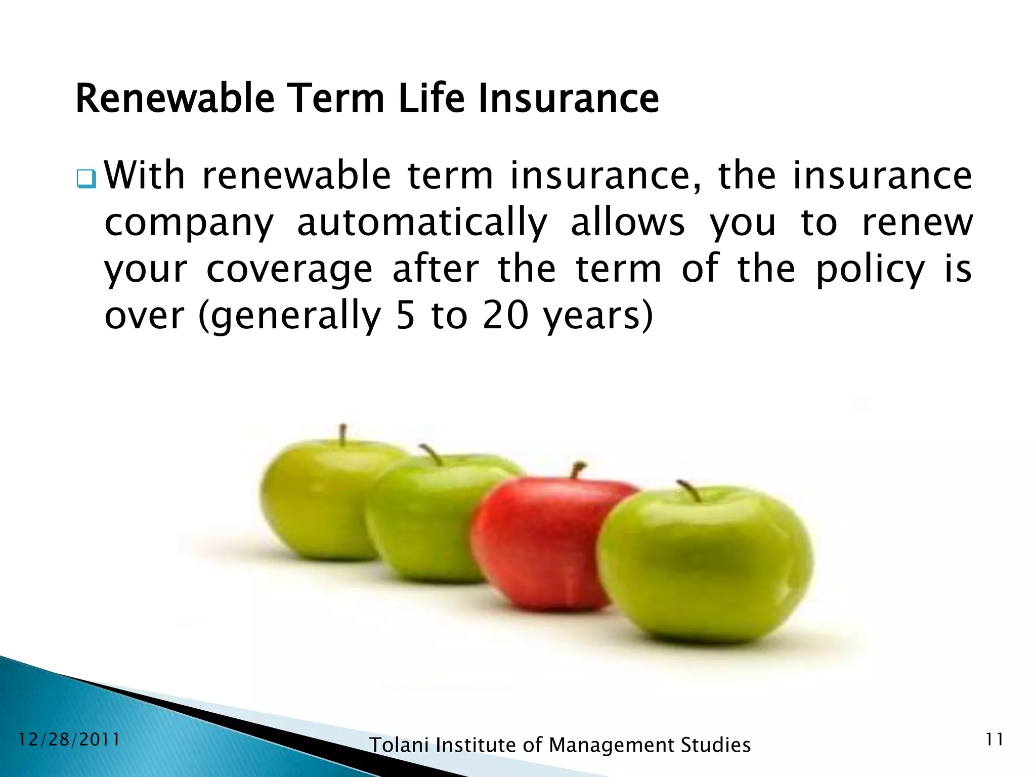 Life insurance ppt | PPTX