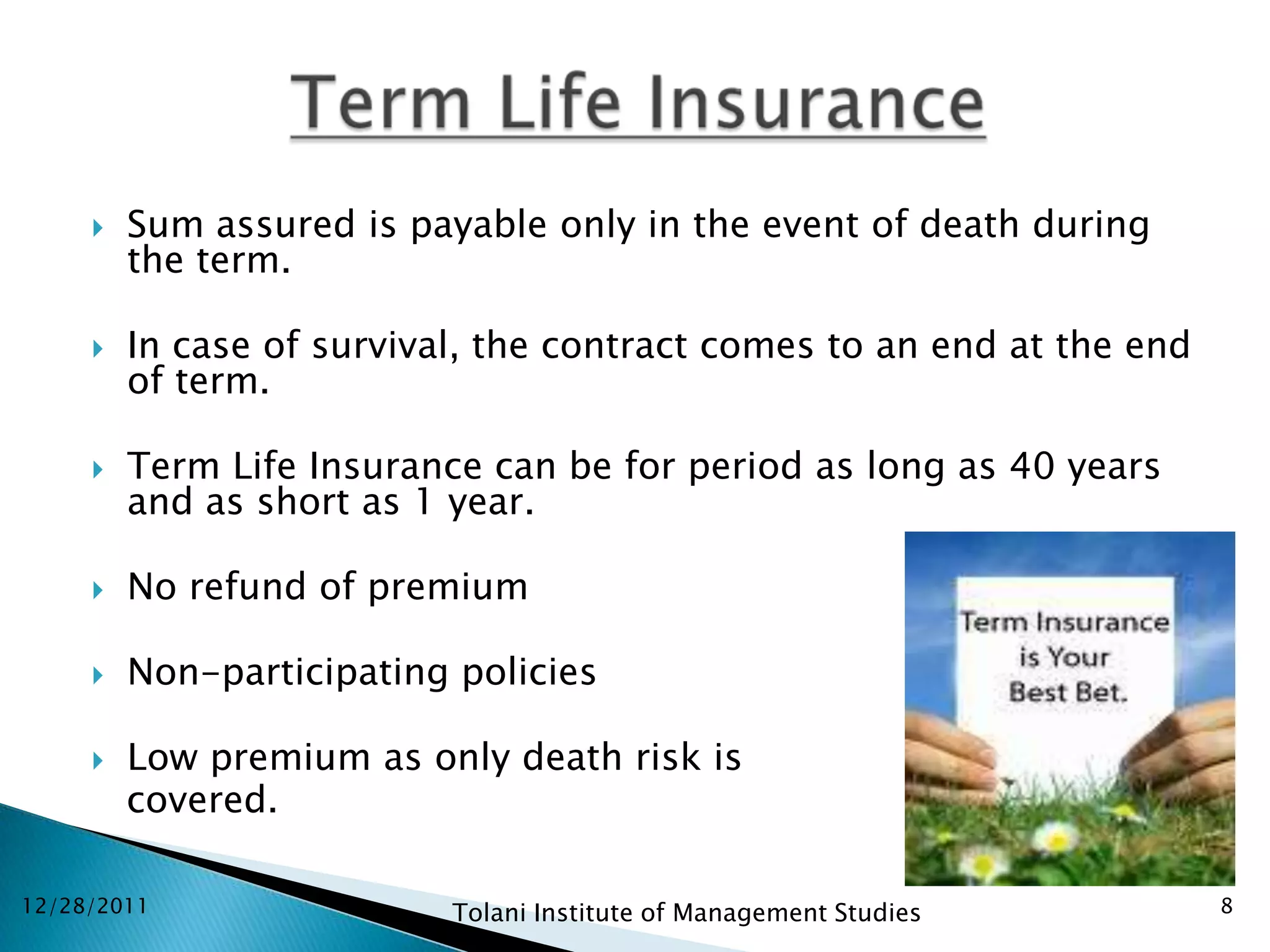 Life insurance ppt | PPTX