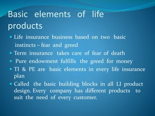 Life insurance products | PPTX
