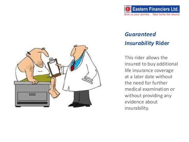 Life Insurance Riders