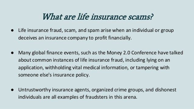 Life Insurance Scam | Panorama by Money 2.0 Conference | PPTX