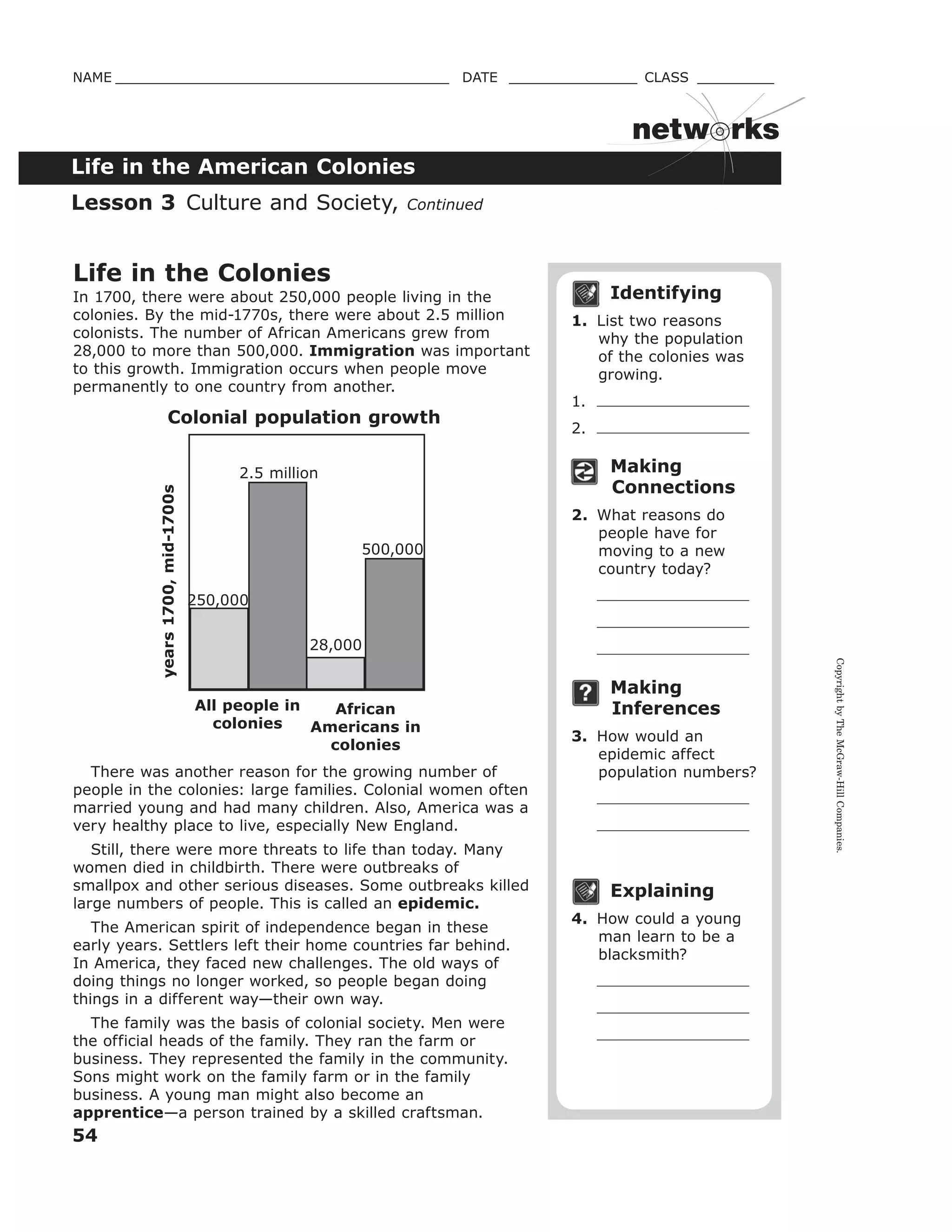 Life in the American Colonies- Reading Essentials | PDF