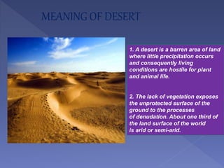 Life in the desert | PPTX