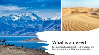 Life in the deserts for kids in 6th grade | PPTX