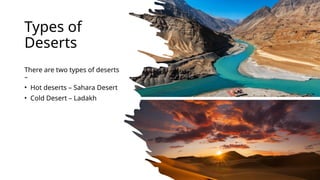 Life in the deserts for kids in 6th grade | PPTX