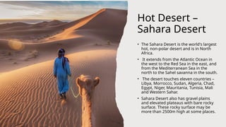 Life in the deserts for kids in 6th grade | PPTX