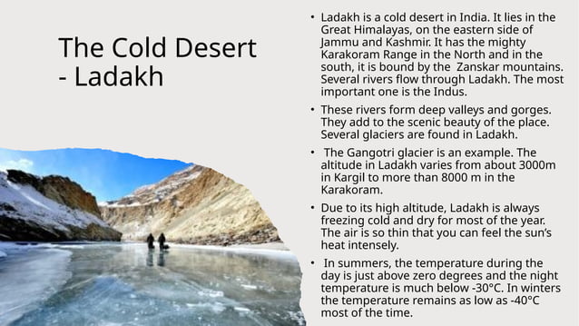 Life in the deserts for kids in 6th grade | PPTX