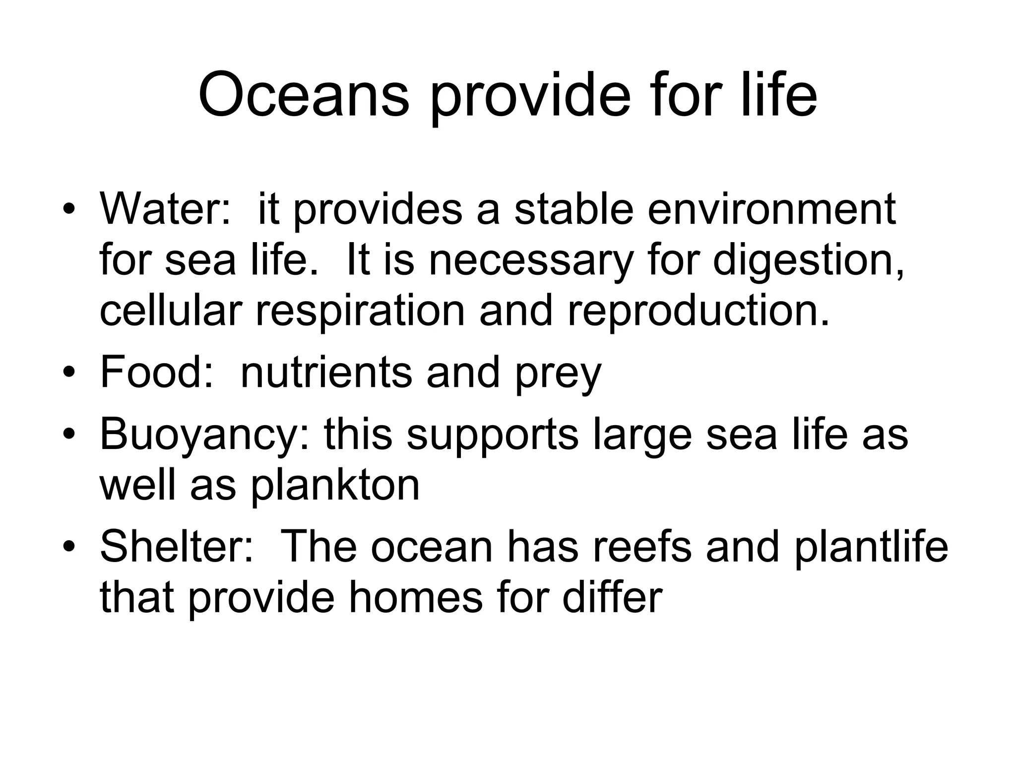 Life in the ocean | PPT