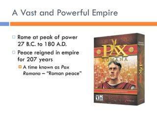 Life In The Roman Empire | PPT
