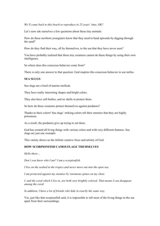 Life in the seas. english | DOC